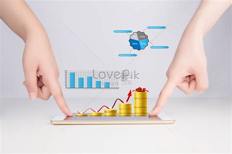 금화 상승 무역 차트 배경 사진 및 창의적인 일러스트 무료 다운로드 Lovepik
