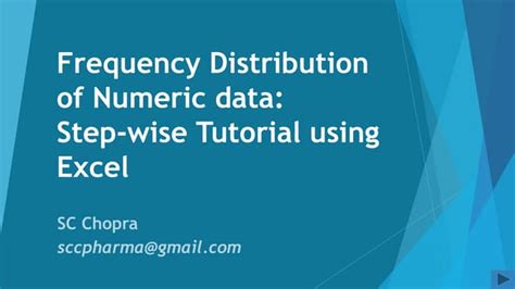 Excel Tutorial For Frequency Distribution Ppt