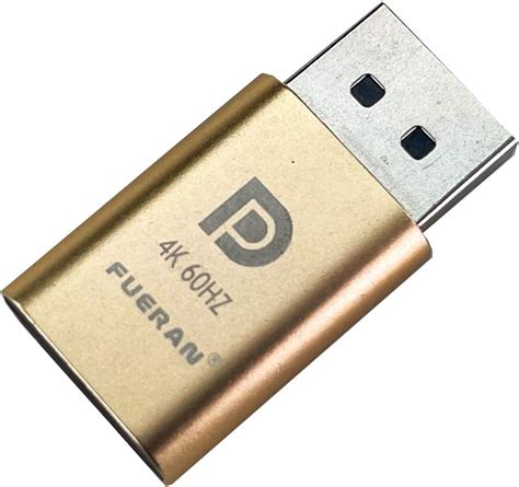 Fueran Dp Displayport Display Emulator Edid Emulator Plug 4k Fit Headless