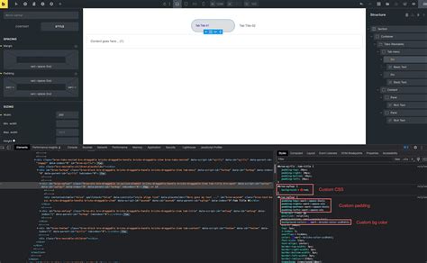 NO BUG Nested Tabs Tab Menu Has Non Styleable Properties Bugs