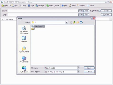 Screen Shot Batch Word To Rtf Converter Word To Rtf Docdocx To