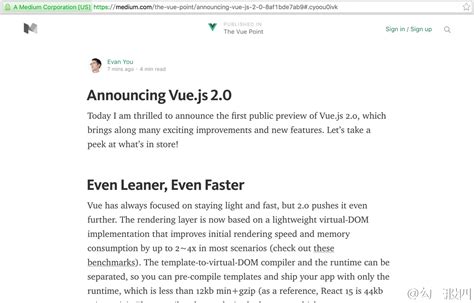 Vue 20 发布啦！ 囧克斯