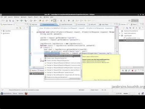 JSPs And Servlets Tutorial 16 Part 4 Using RequestDispatcher In The