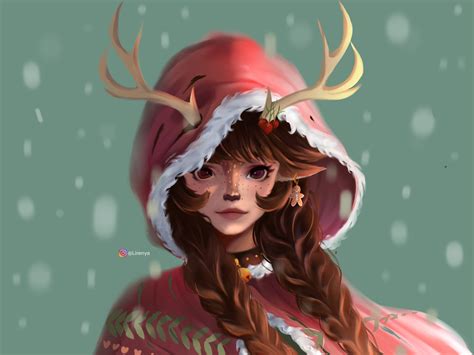 Artstation Female Deer Dtiys