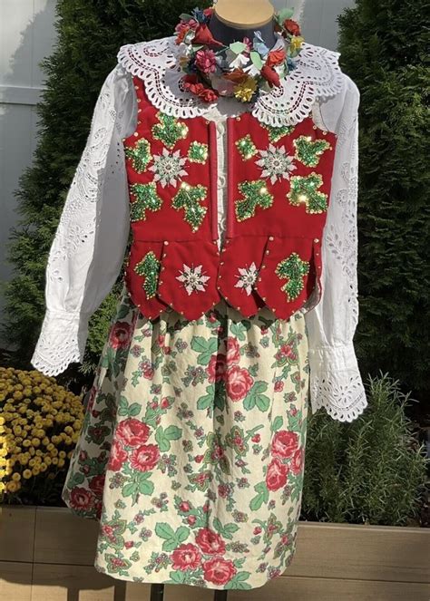 Polish Traditional Folk Costume For Girl Gem