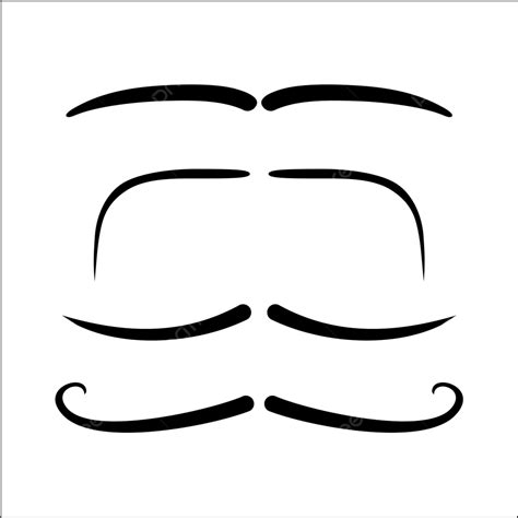 얇은 콧수염 컬렉션 수염 평상복 이발사 Png 일러스트 및 벡터 에 대한 무료 다운로드 Pngtree