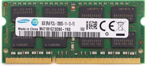 Samsung 8GB (1x 8GB) DDR3 1600MHz (PC3L 12800S) SO Dimm Low Voltage ...