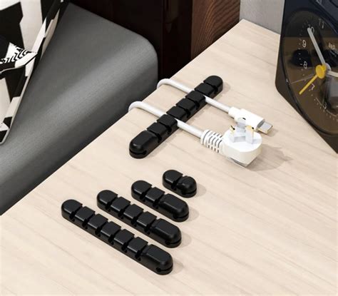 실리콘 Usb 케이블 스토리지 데스크탑 홀더 충전 케이블 고정 휴대 전화 침대 옆 실리콘 라인 헤드셋 허브 와이어 정리
