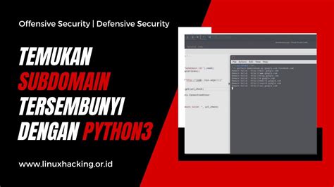 Temukan Subdomain Tersembunyi Dengan Python 3 Youtube