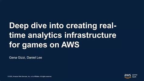 Deep Dive Into Creating A Real Time Analytics Infrastructure For Games