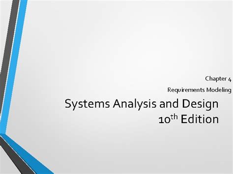 Chapter 4 Requirements Modeling Systems Analysis And Design