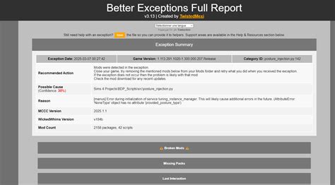 Last Exception Projects Dbp The Sims 4 Technical Support Loverslab