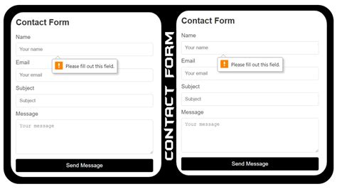 How To Create A Contact Form Using By Html And Css Step By Step