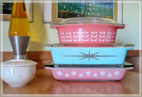 Vintage Finds Mid Century And More At Evie S Haus Pink And Blue Pyrex