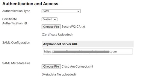 Certificate And Saml Based Authentication With Anyconnect Vpn
