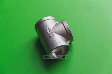 Тройник резьбовой нержавеющий Ду 40 AISI 316