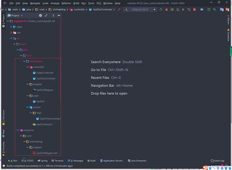 集成spring、springmvc、mybatis、jsp完整示例新建字典类服务接口的实现service的实现类