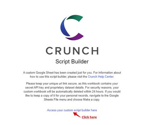 The Script Builder A Generator For Crunch Automation Help Center