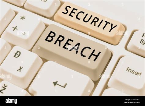 Conceptual Caption Security Breach Business Showcase Unauthorized Access Of Data Gained By A