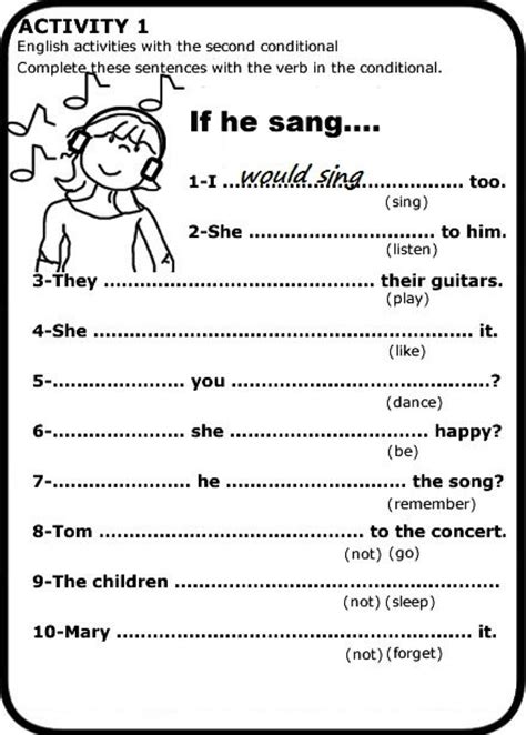 English Iv Second Conditional Exercises