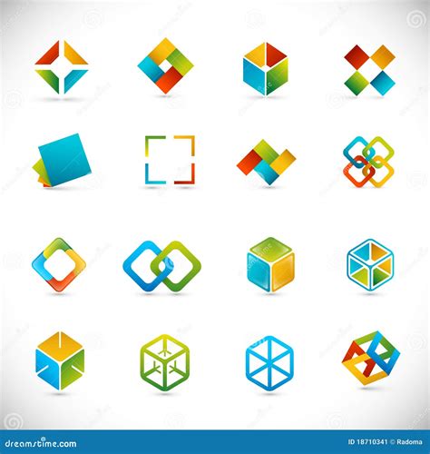 Design Elements Cubes Stock Vector Illustration Of Icons 18710341