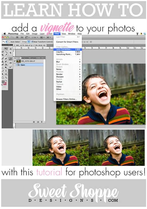 Adding A Vignette Using The Lens Correction Tool Vignettes Digital