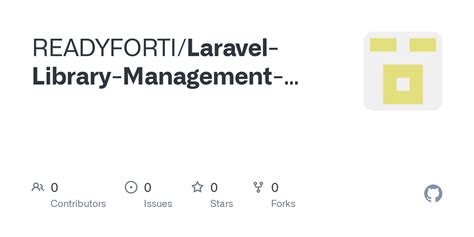 READYFORTI Laravel Library Management System Main GitHub