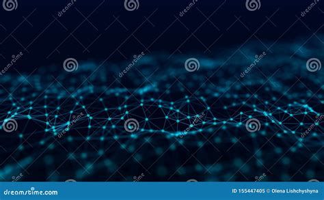 The Structure Of The Network Connection Of Points And Lines Data Technology Digital Background