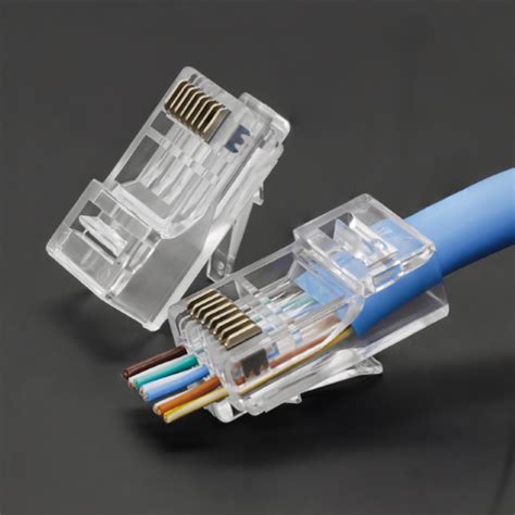 Buy Wholesale China High Quality Through Hole Utp Cat6 Modular Connector Plug Pass Through