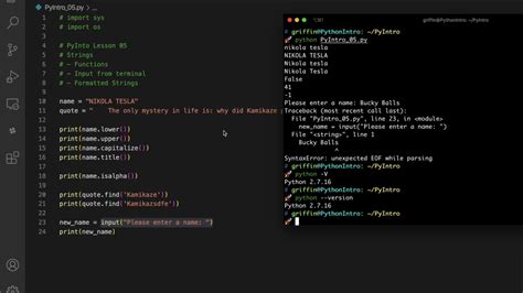 Python Cc Lesson 05 Youtube