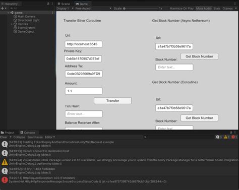 403 Forbidden Issue 14 Nethereum Unity3dSampleTemplate GitHub