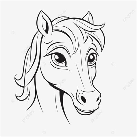 만화 그림 개요 스케치 드로잉의 말 머리 벡터 말머리 그리기 말머리 개요 말머리 스케치 Png 일러스트 및 벡터 에 대한 무료 다운로드 Pngtree