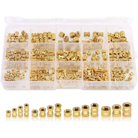 360pcs Threaded Insert M2 M3 M4 M5 Female Thread Nut Floor Nuts Round