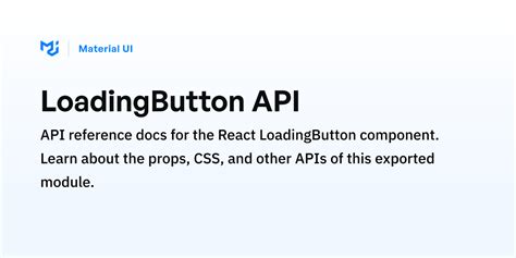 Loadingbutton Api Material Ui