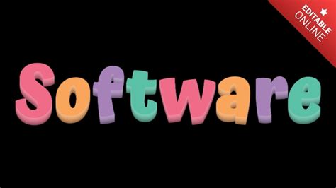 Software Text Effect Generator
