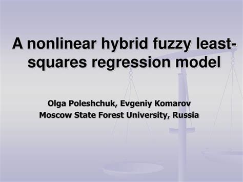 Ppt A Nonlinear Hybrid Fuzzy Least Squares Regression Model Powerpoint Presentation Id3769473