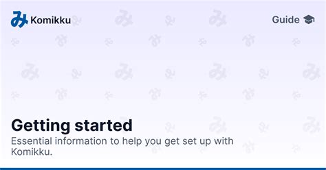 Getting Started Guides
