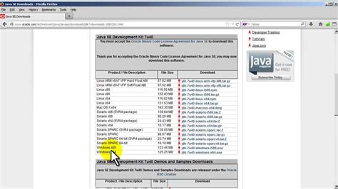 java 7 tutorial downloading java development kit jdk 1 0 7 youtube