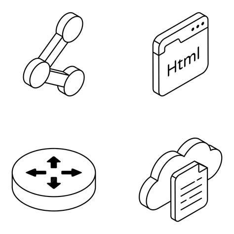 Premium Vector Pack Of Cloud Technology And Internet Line Icons