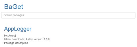 Anuraj Running A Nuget Server On Docker
