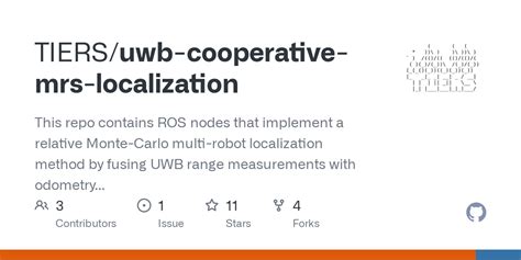 Github Tiersuwb Cooperative Mrs Localization This Repo Contains Ros Nodes That Implement A