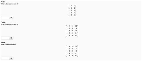 Solved This Is A Problem On Linear Dependent Columns Of The