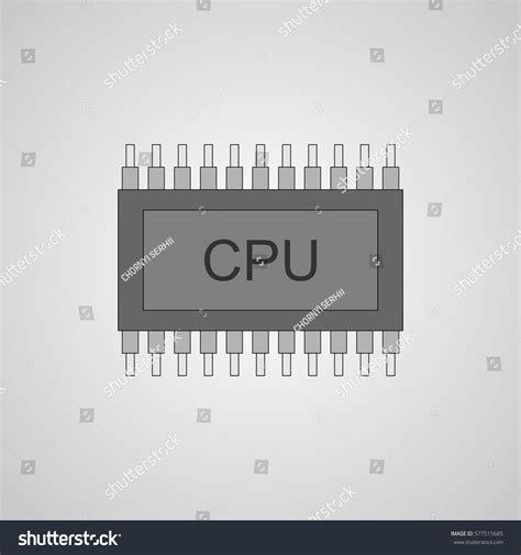 Cpu Abstract Technology Vector Illustration Stock Vector Royalty Free 577515685 Shutterstock