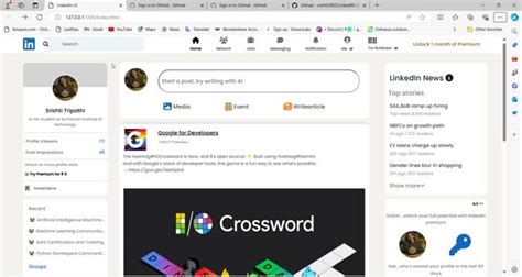 Srishti Tripathi On Linkedin Webdevelopment Frontend Html Css Github Learning Firstproject