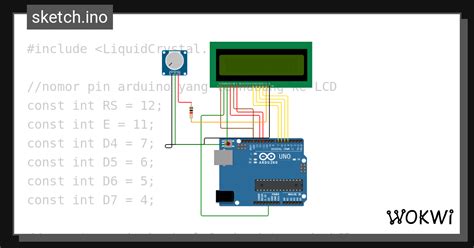 Rangkaian Lcdpotensio Wokwi Esp32 Stm32 Arduino Simulator