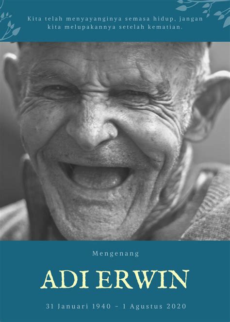 Contoh Pengumuman Kematian Gratis And Siap Edit Canva