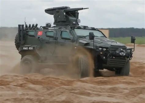 Nurol Makina Stages Nms 4x4 At Live Firing Show In Lithuania Turdef