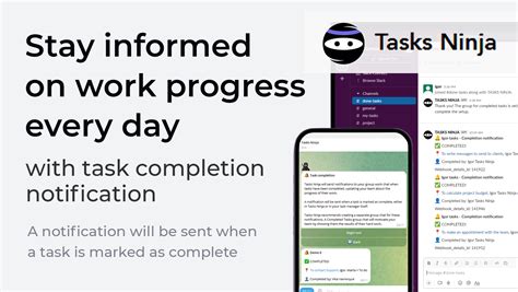 Task Completion Notification Tasks Ninja