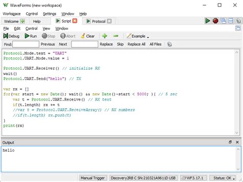 Can I Send Data Via Uart From Analog Discovery 2 Test And Measurement Digilent Forum