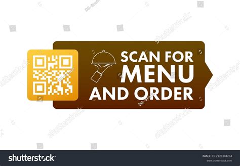 Scan Menu Order Qr Code Scan Stock Vector Royalty Free 2128304204 Shutterstock